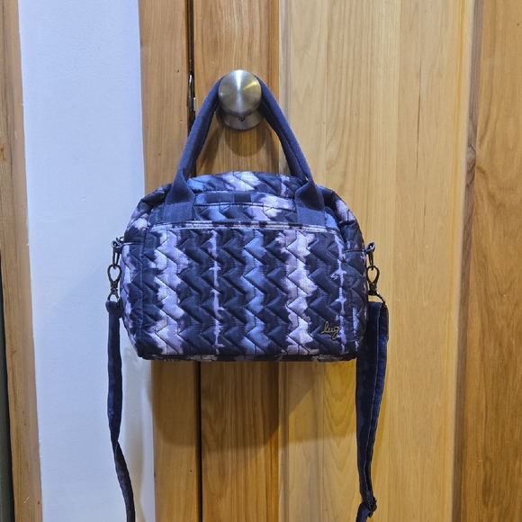 lug | Bags | Lug Quilted Crossbody Bag In Blue And White | Poshmark